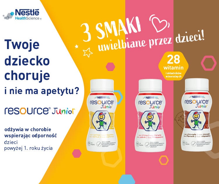 Skonsultuj z lekarzem wprowadzenie do diety produktów Resource Junior!