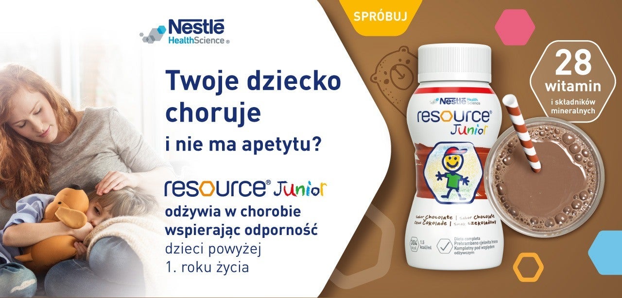 Skonsultuj z lekarzem wprowadzenie do diety produktów Resource Junior!
